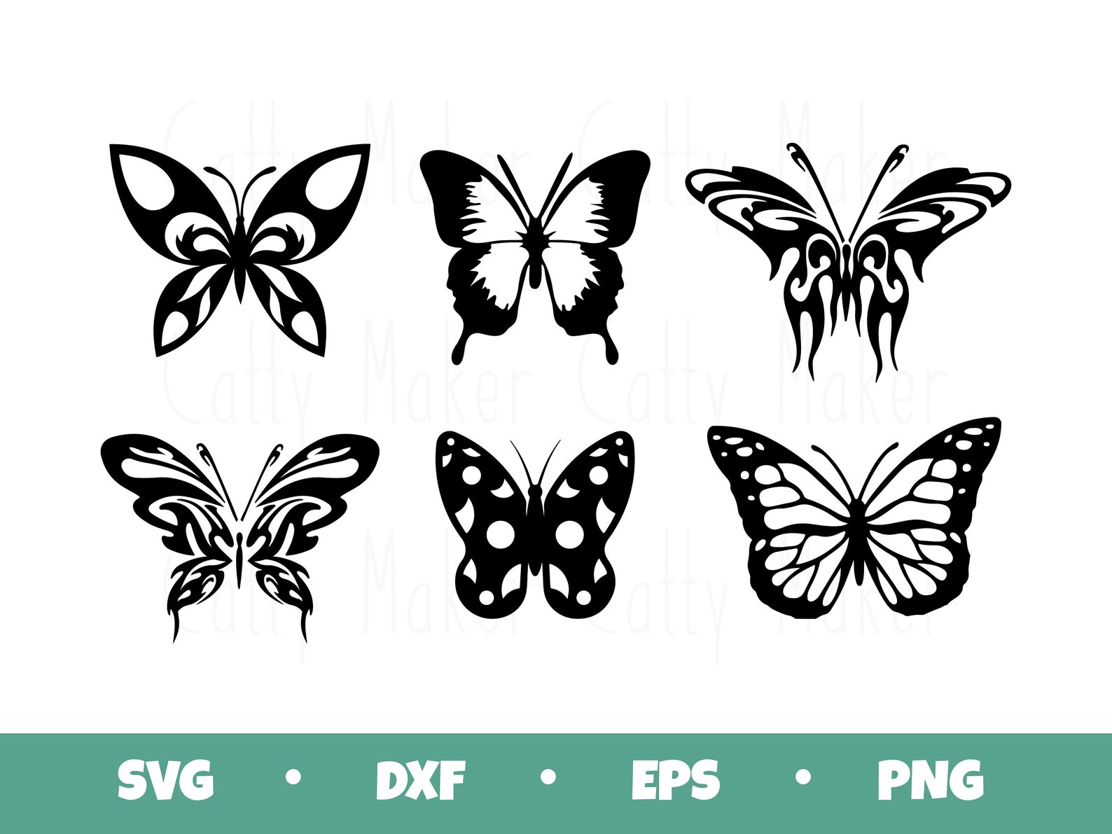 Butterfly SVG Bundle, Butterfly Clipart, Cut Files (digital Download ...