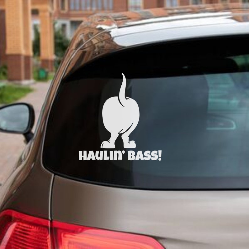 Haulin' Bass! Basset Hound SVG - Digital Download - Car Decal - Cricut ...