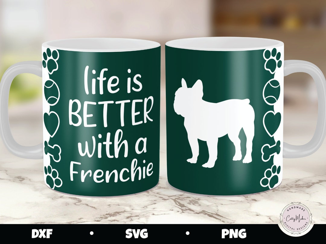 Cricut Mug Press Svg, Frenchie Mug Press, French Bulldog Svg, Mug Press ...