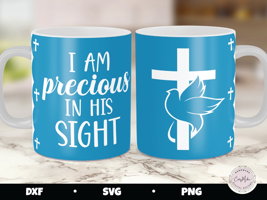 Mug Press Design, Baptism Mug Press, Christian Mug Svg, Mug Press Svg ...