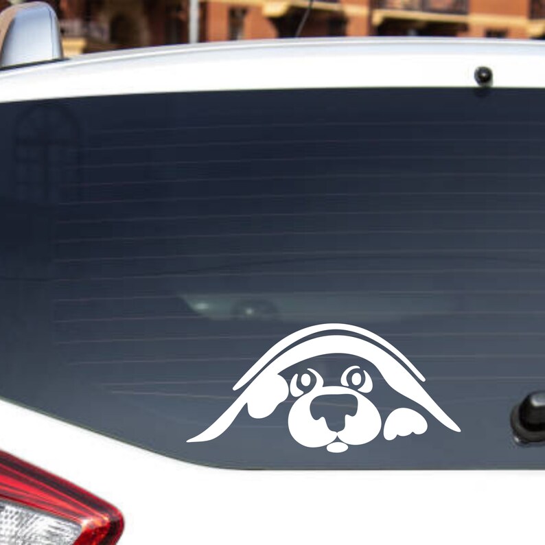 Peeking Dog SVG Digital Download Car Decal Cricut Cut - Etsy