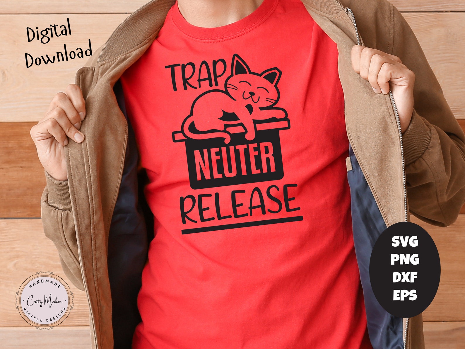 Cat Svg Kitty Svg Trap Neuter Release SVG TNR Svg Cat - Etsy