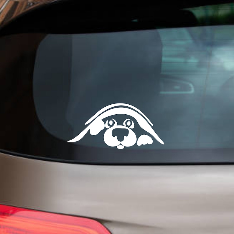 Peeking Dog SVG Digital Download Car Decal Cricut Cut - Etsy