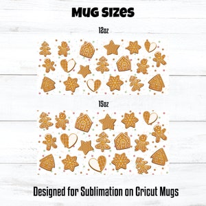 Gingerbread Sublimation, Christmas Sublimation PNG, Mug Press ...