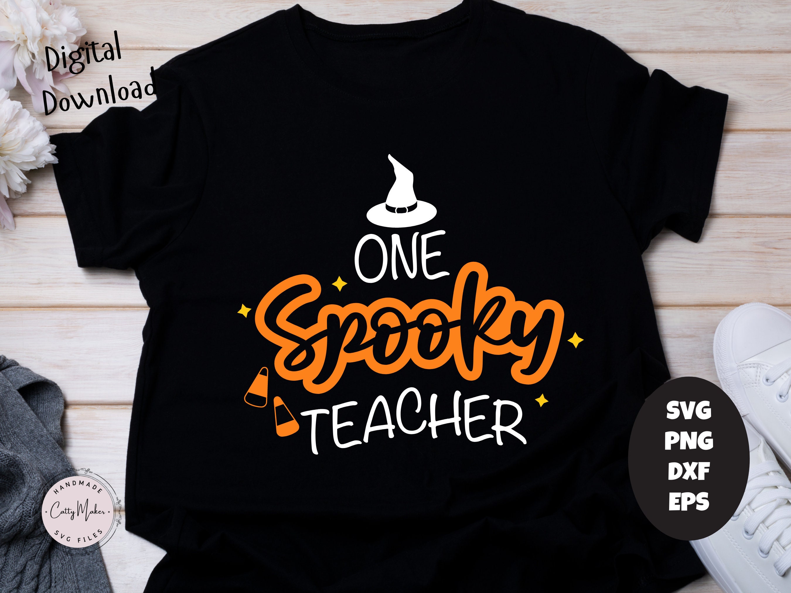 Halloween Teacher SVG Teacher SVG One Spooky Teacher Svg - Etsy