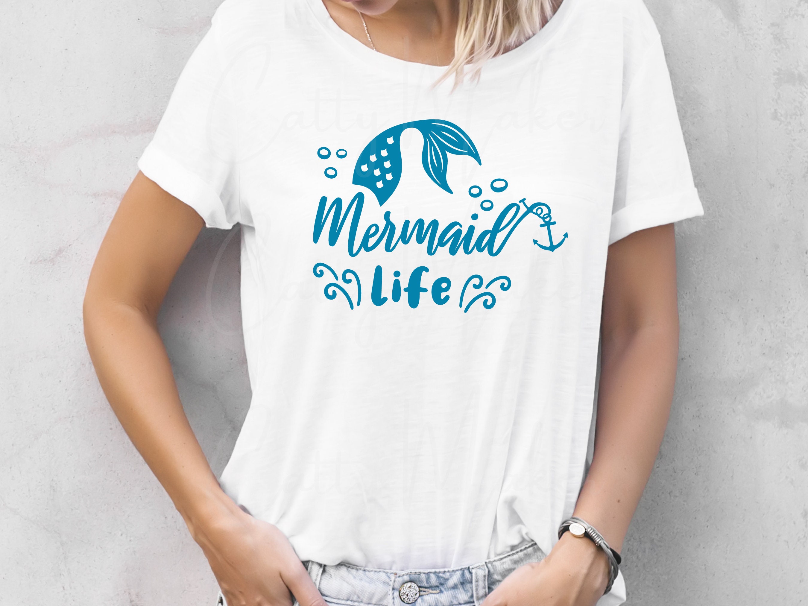 Mermaid Life SVG, Digital Download, Mermaid Life Clip Art, Mermaid Life ...