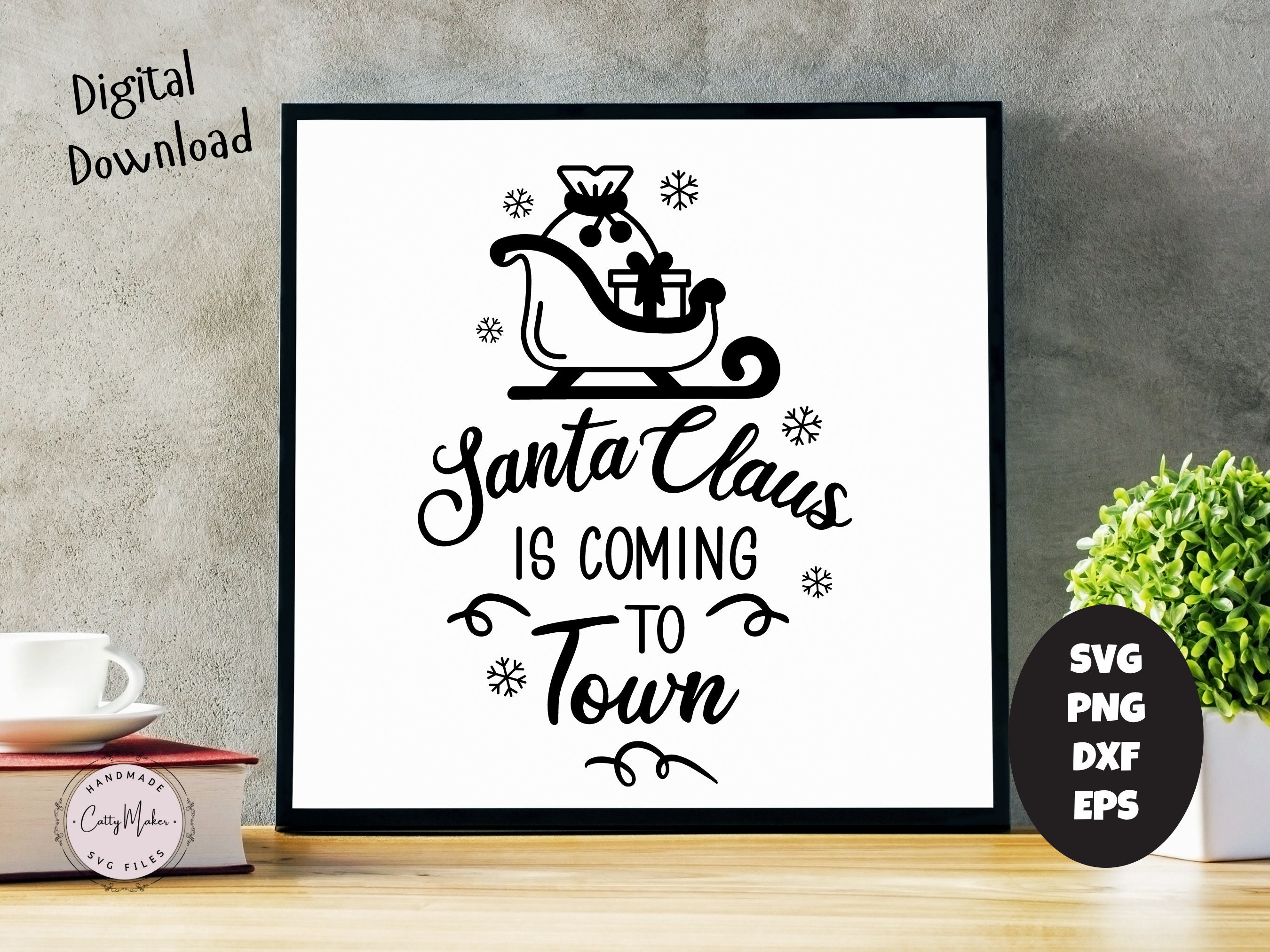 Santa SVG Christmas SVG Holiday Svg Winter Svg Christmas | Etsy