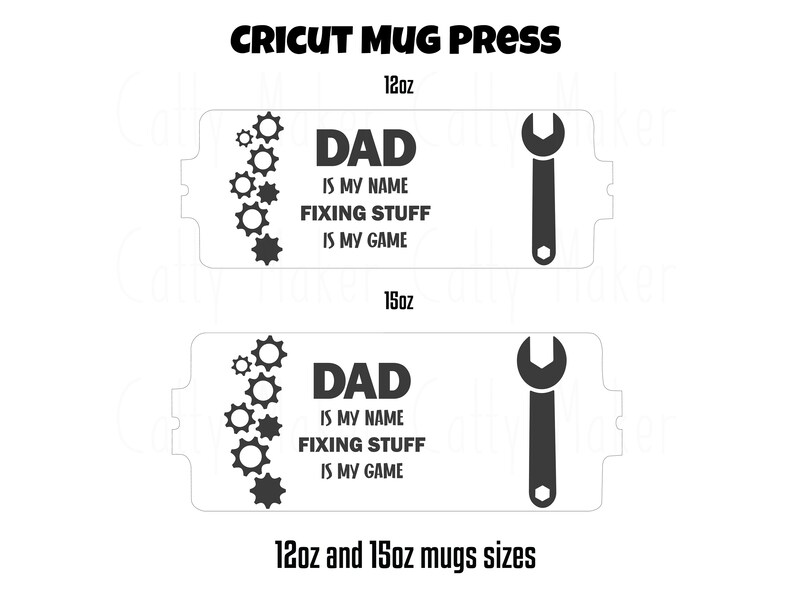 Cricut Mug Press SVG Dad Mug SVG Digital Download - Etsy