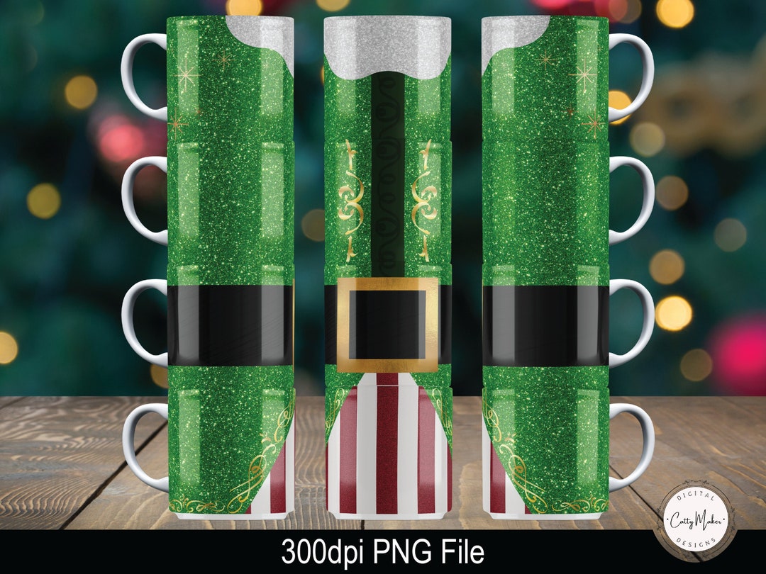 10oz Stackable Mugs, Elf Stackable Mugs Png, 10oz Christmas Png, Cricut ...