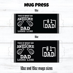 Cricut Mug Press Svg, Dad Mug Press, Father Mug Press, Mug Press Svg ...