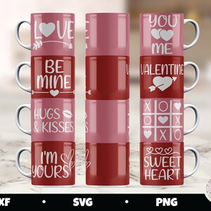 10oz Stackable Mugs, 10oz Valentines Mugs, 10oz Mug Svg, Cricut ...