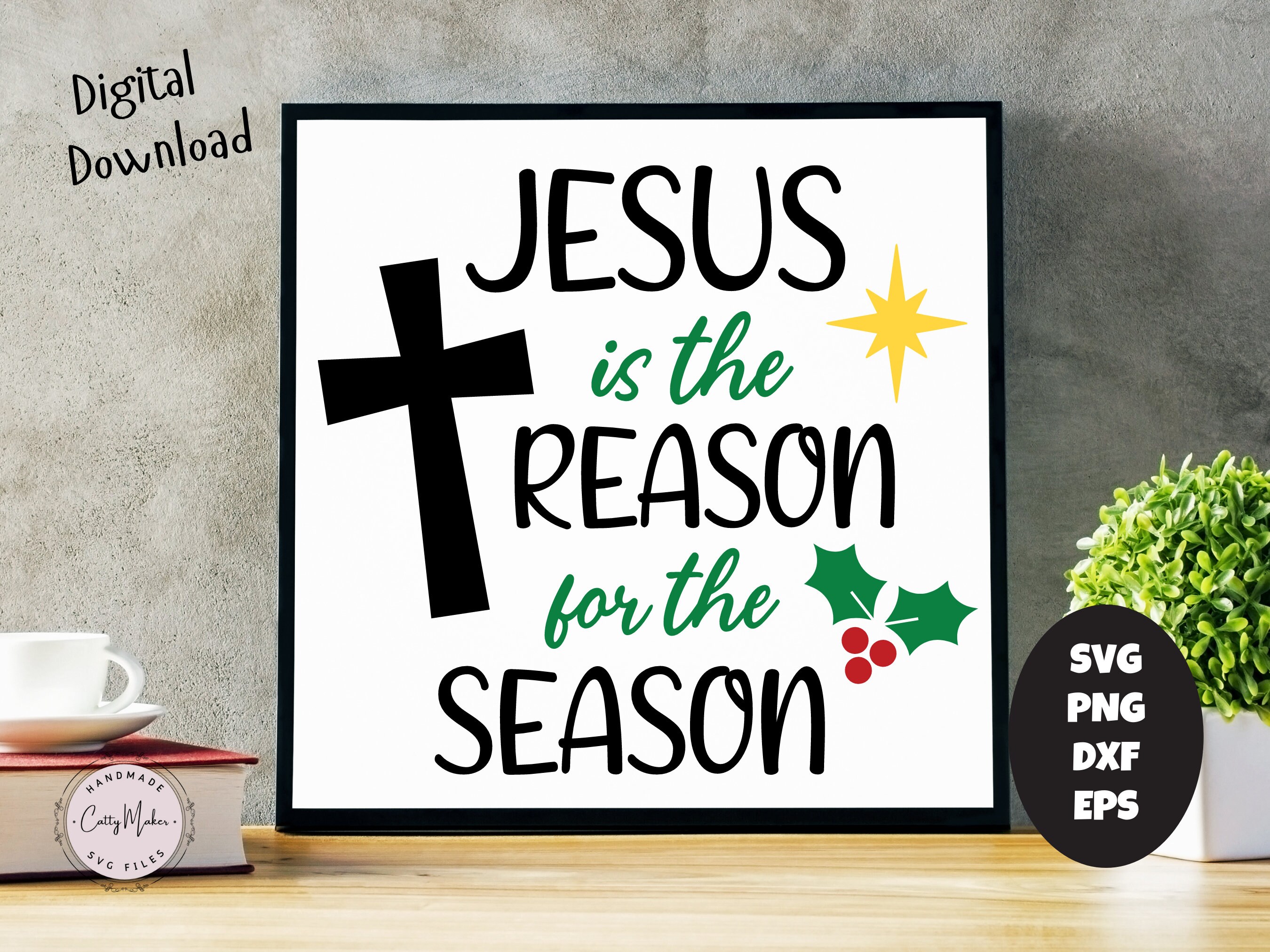 Jesus Christmas SVG Christian Christmas SVG Jesus is the - Etsy