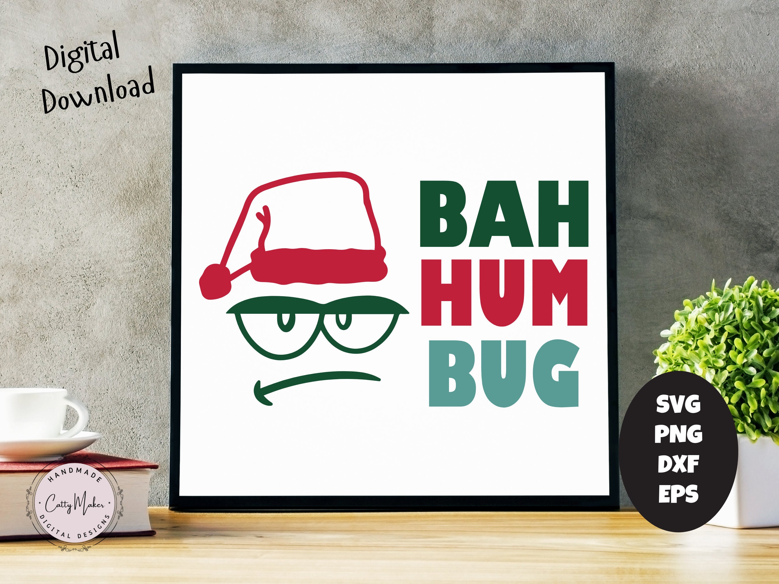 Bah Humbug SVG Christmas Svg Funny Christmas Svg Merry | Etsy