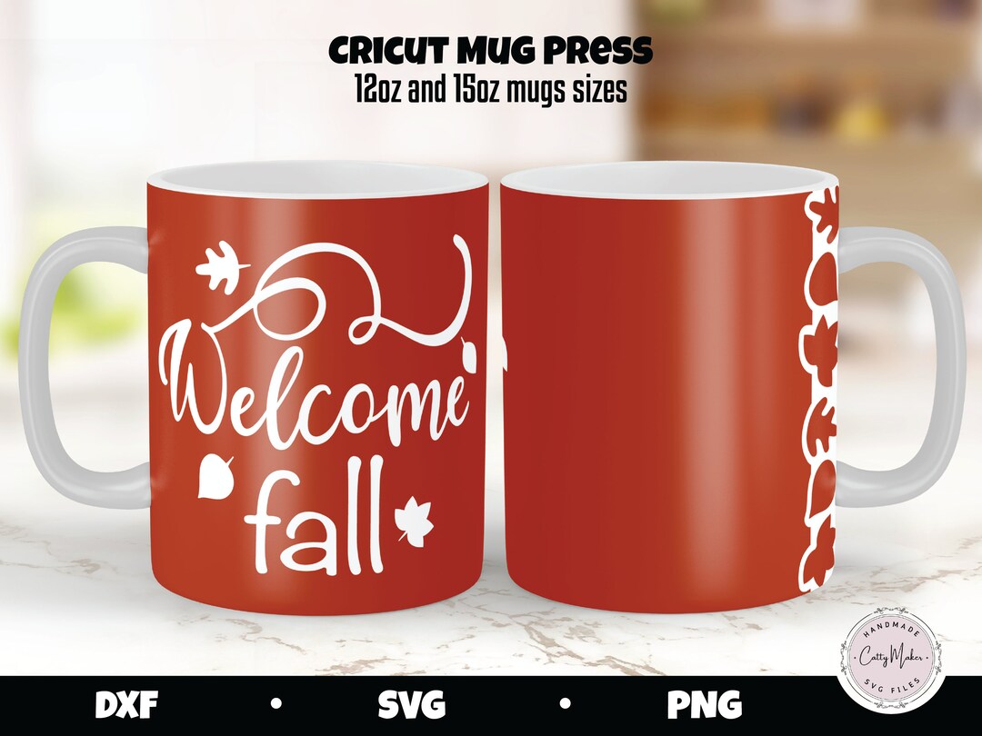 Mug Press Fall SVG Fall Mug Svg Coffee Mug SVG Welcome - Etsy
