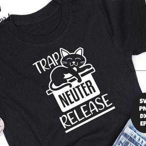 Cat Svg, Kitty Svg, Trap Neuter Release SVG, TNR Svg, Cat Clipart ...