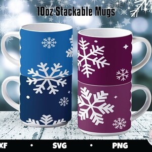 10oz Stackable Mugs, 10oz Snowman Svg, Cricut Stackable Mugs, 10oz ...