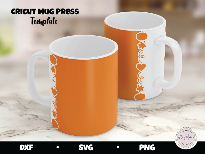 Pumpkin Mug SVG Coffee Mug SVG Cricut Mug Press Fall Mug | Etsy
