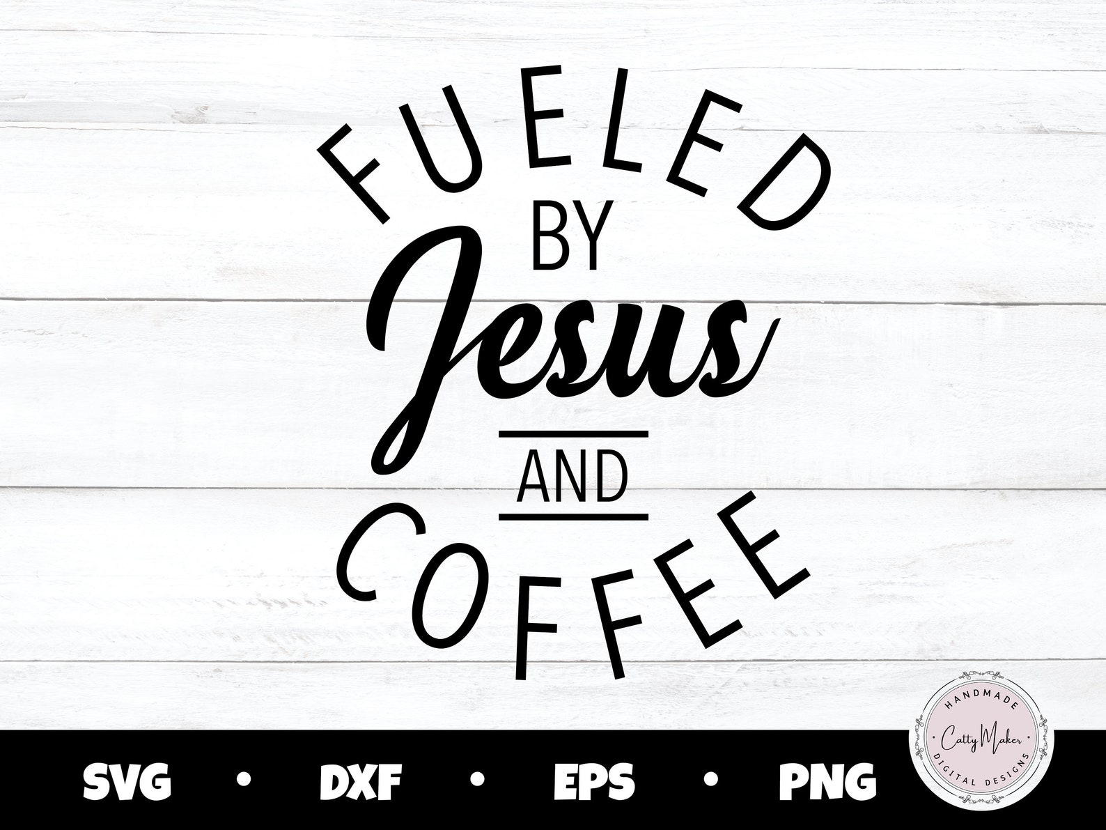 Christian SVG Christian Coffee Svg Fueled by Jesus Svg - Etsy