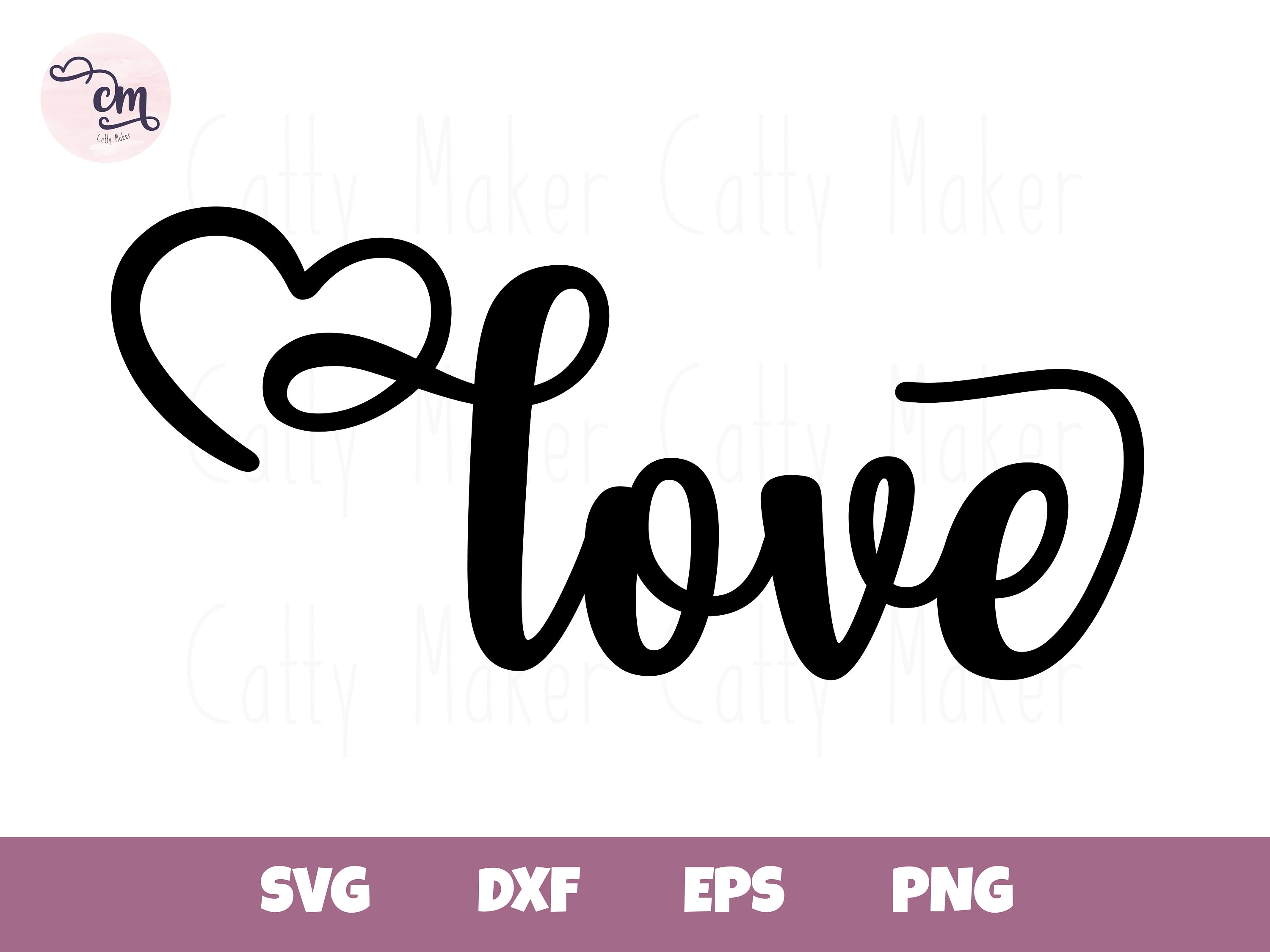 Love Svg Cute Love Font Svg Minimalist Svg Design Cricut Etsy