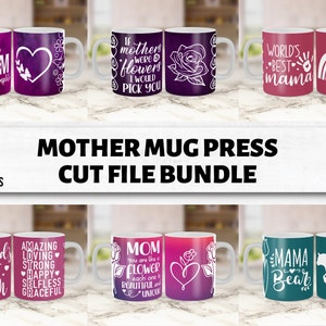 Cricut Mug Press Bundle, Mom Mug Press Bundle, Cricut Mug Press Svg, 6 ...