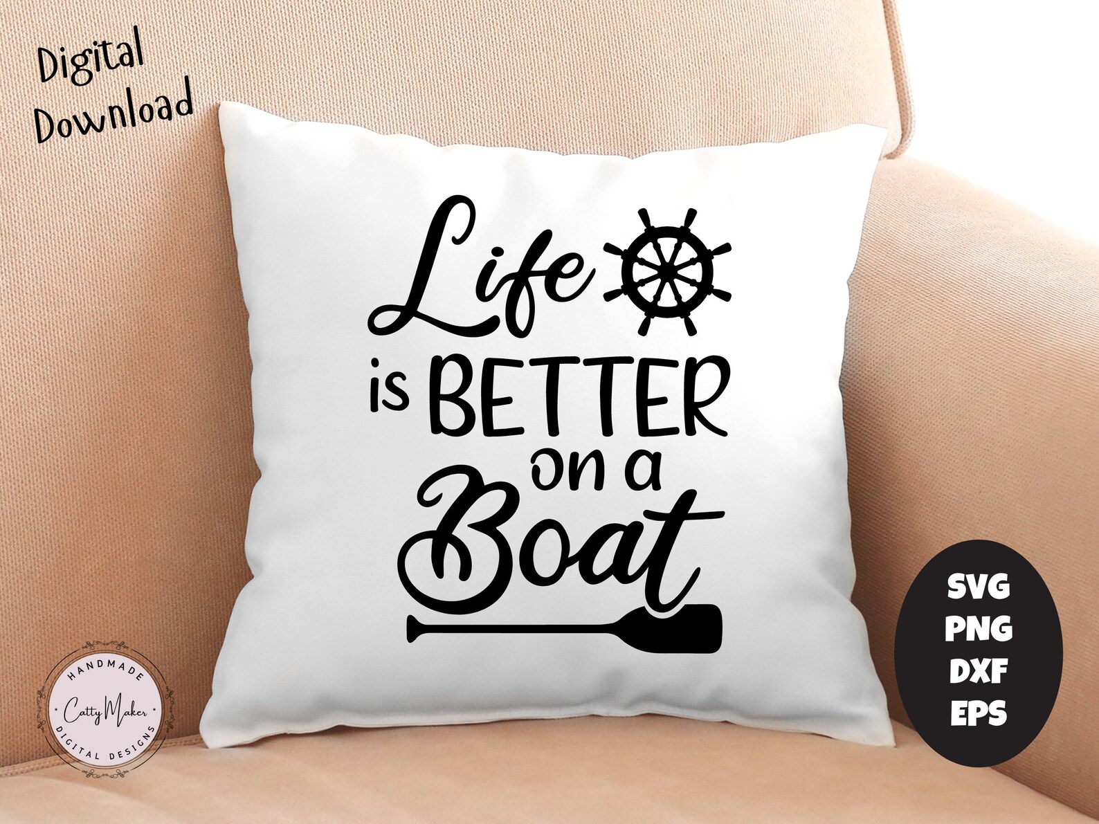 Life is Better on a Boat Boat Svg Boat PNG Sailing Svg | Etsy