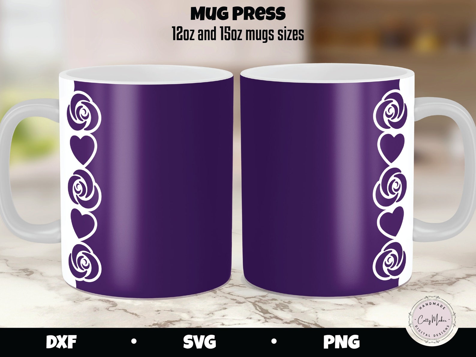 Flower Mug Press, Cricut Mug Press Svg, Mug Press Svg Design, Mug Press ...