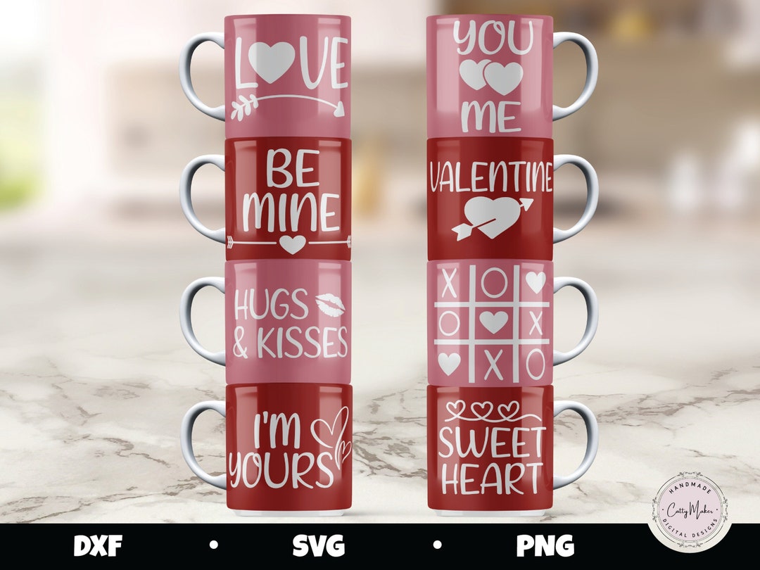 10oz Stackable Mugs, 10oz Valentines Mugs, 10oz Mug Svg, Cricut ...