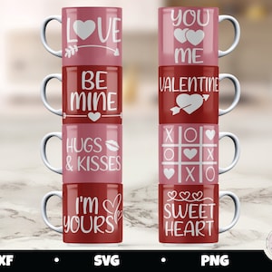 10oz Stackable Mugs, 10oz Valentines Mugs, 10oz Mug Svg, Cricut ...