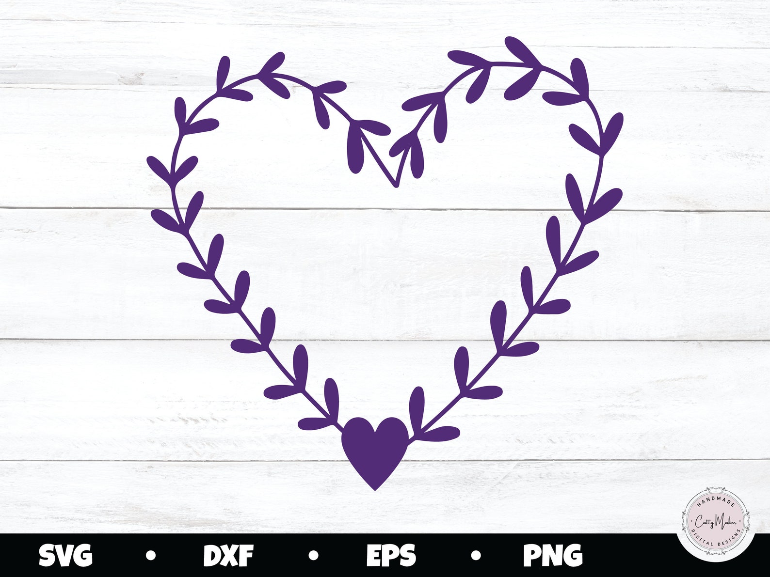 Heart Wreath SVG, Wreath SVG, Spring Svg, Monogram Svg, Floral Svg ...