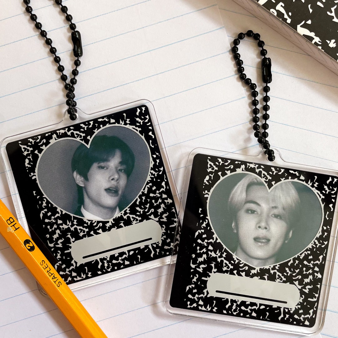 Y2k Composition Notebook Deco Photo Frame Keychain Kpop - Etsy