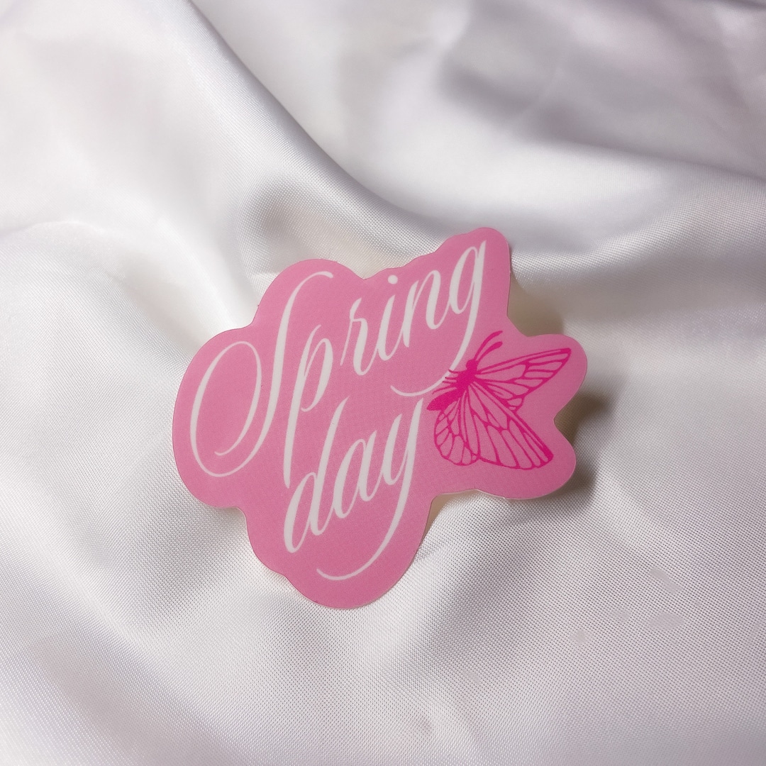 Spring Day Sticker | Kpop Bts Album Cute Waterproof Vinyl Sticker | - Etsy