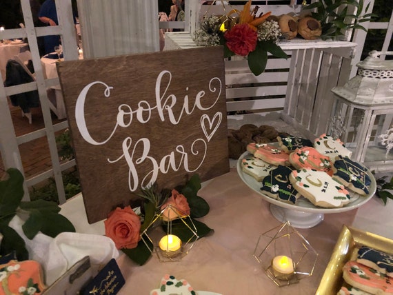 Wooden Cookie Bar Sign - Etsy