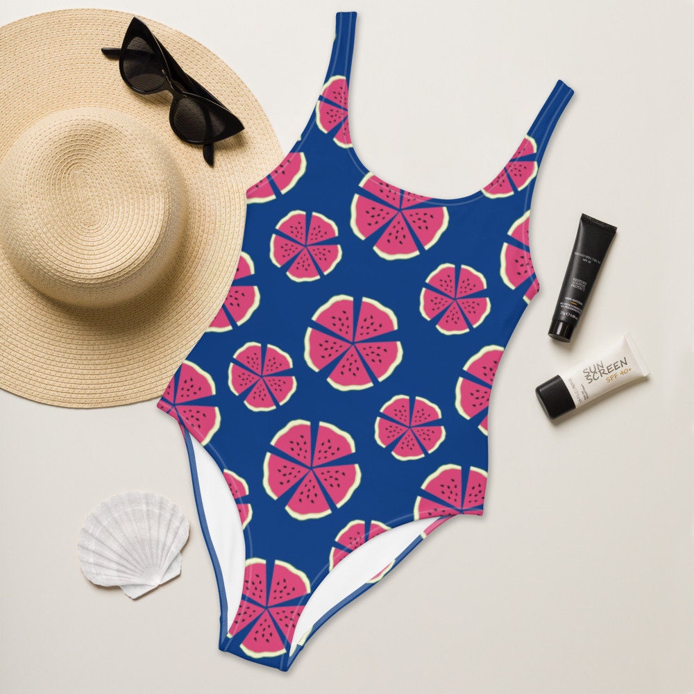 Watermelon Swimsuit/tropical Swimsuit/women's Swimsuit/one Piece ...