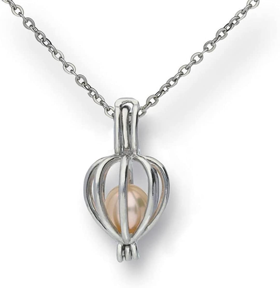 Pearl in Oyster Necklace Real Pearl Necklace Etsy