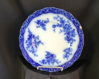 Antique Flow Blue Touraine Semi-porcelain Plate by Henry Alcock & Co ...