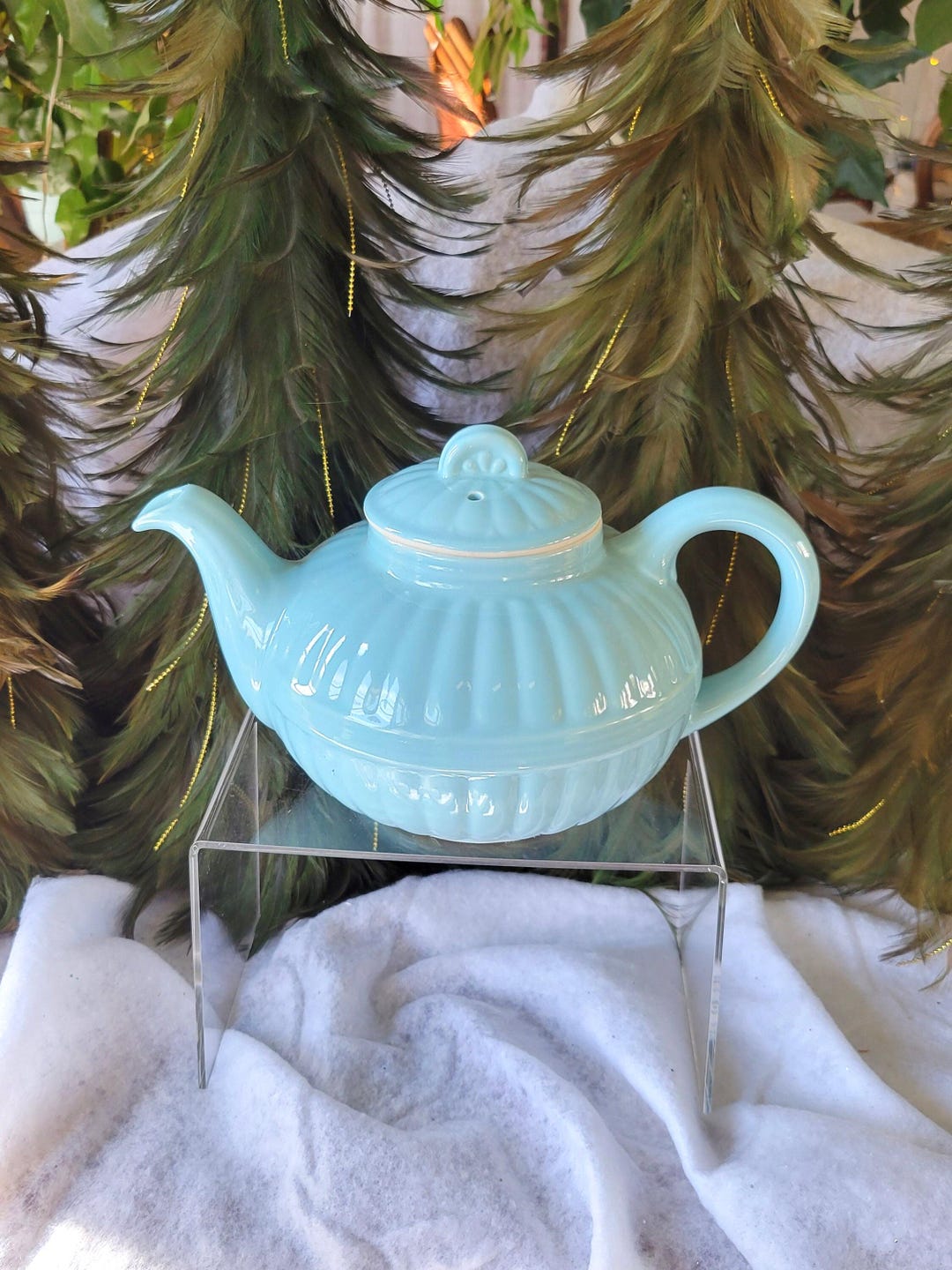 Vintage Hall MCM Pastel Blue Teapot 6 Cup Capacity Simple, Elegant - Etsy