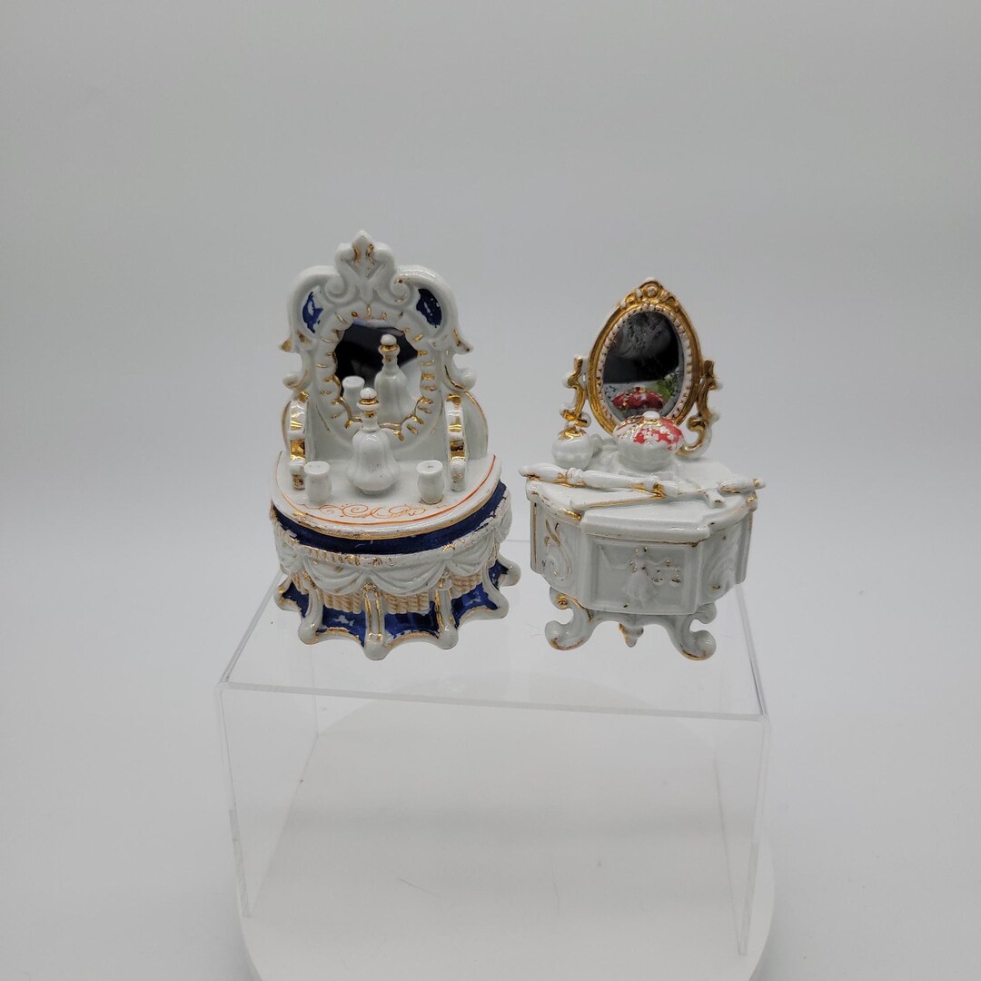 Whimsical Antique German Trinket Box, English Fairing Box, Your Choice ...