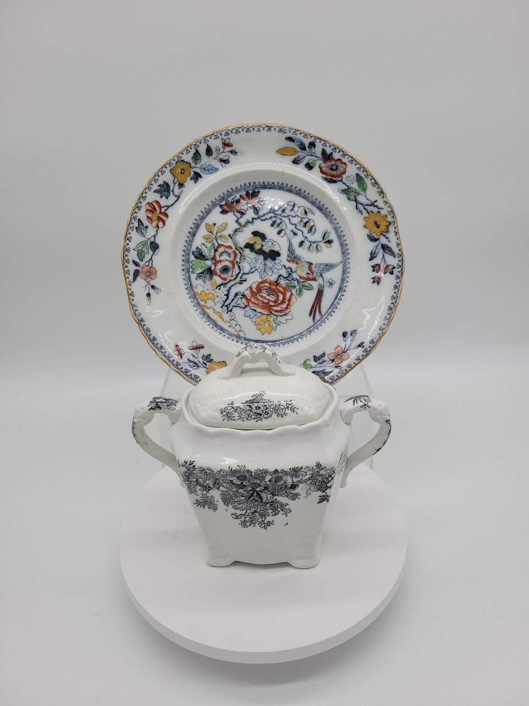 Gorgeous 1800's English Transferware, Chinoiserie Ashworth Plate or ...