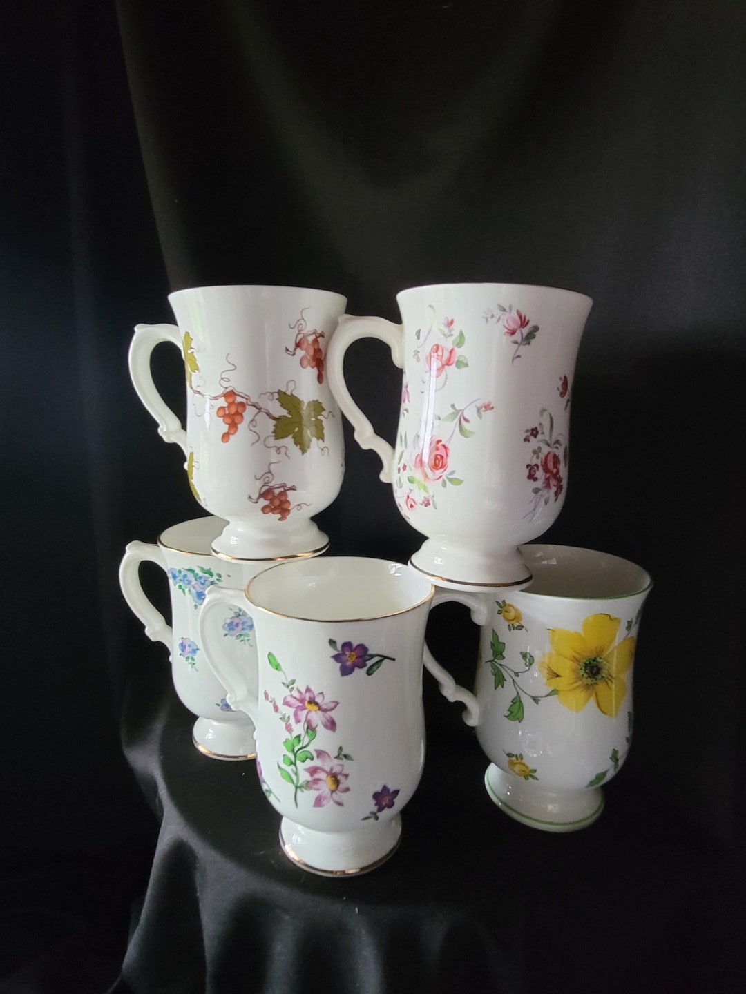 Vintage Royal Victoria Bone China Mugs England Your Choice - Etsy