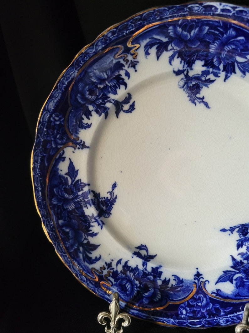 Antique Flow Blue Wedgwood roma 8 Inch Plate - Etsy