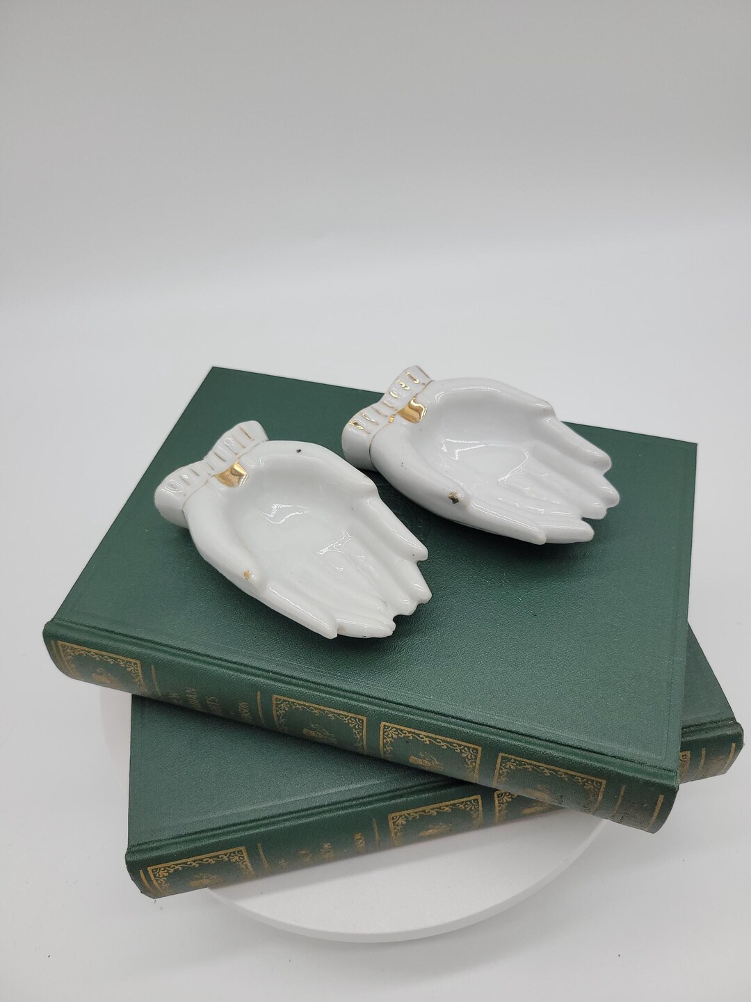 Vintage Tobacciana Made in Japan Porcelain Hand Ashtrays, Set of 2 - Etsy