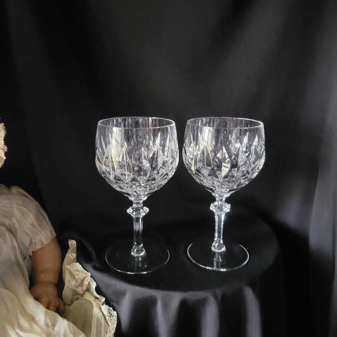 Vintage Gorham Crystal Water Goblet/wine Glass La Scala Pattern (set of ...