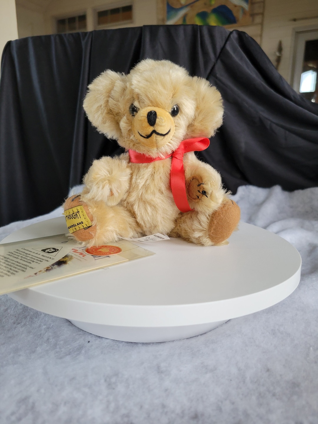 Vintage Merrythought Mohair Teddy Bear Limited Edition W/certificate ...