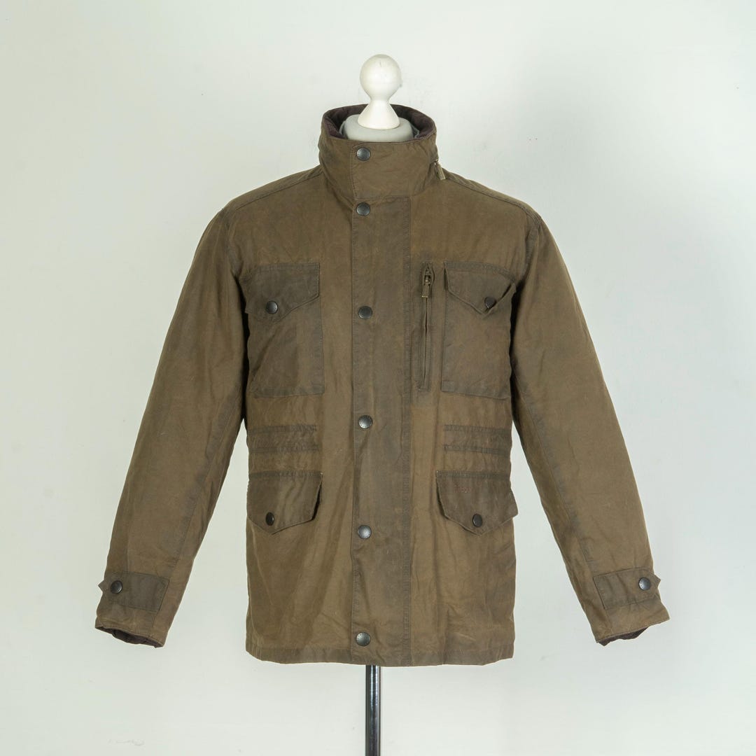Men's Barbour Sapper Field Wax Cotton Olive Jacket Size S - Etsy