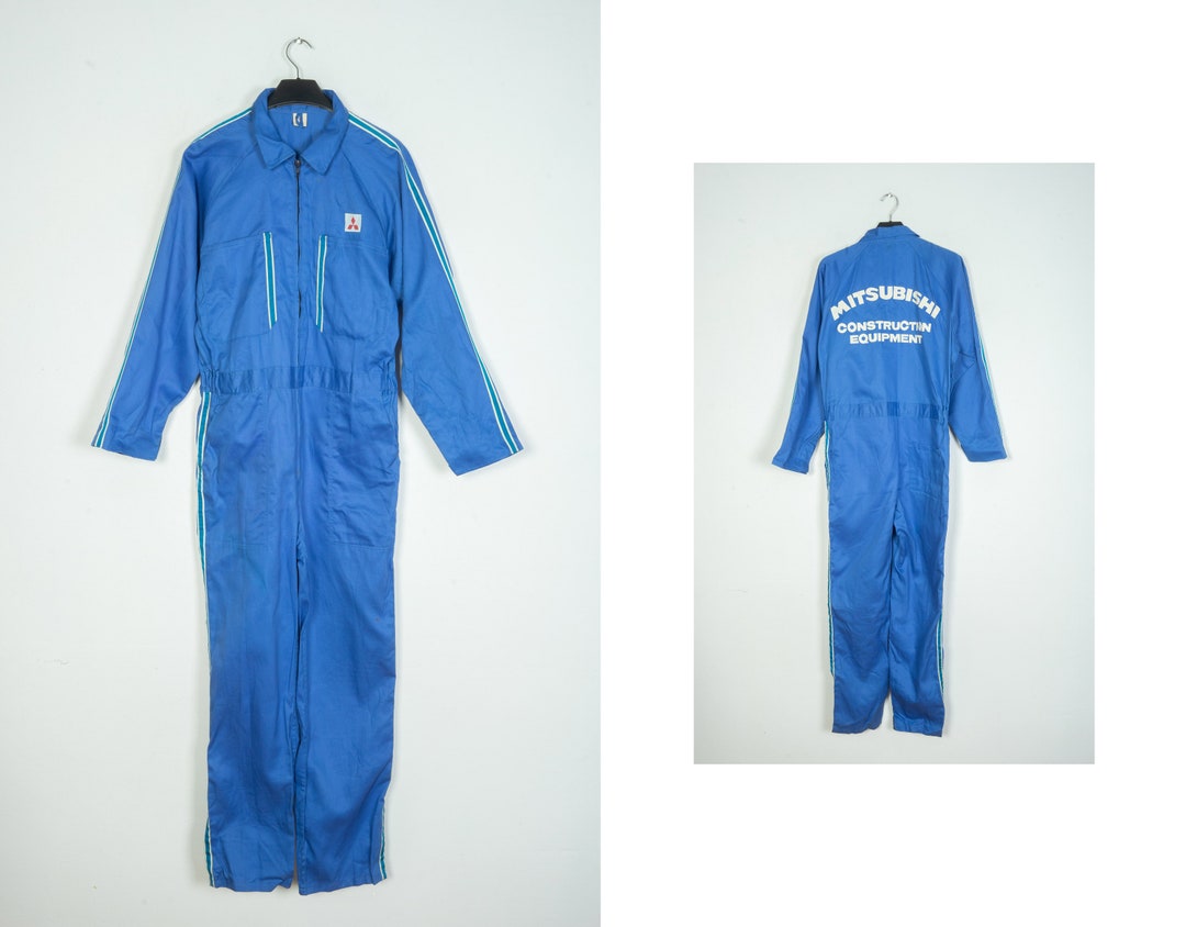Mitsubishi Workwear Racing Long Sleeve Blue Suit Jumpsuit Size L (M) - Etsy