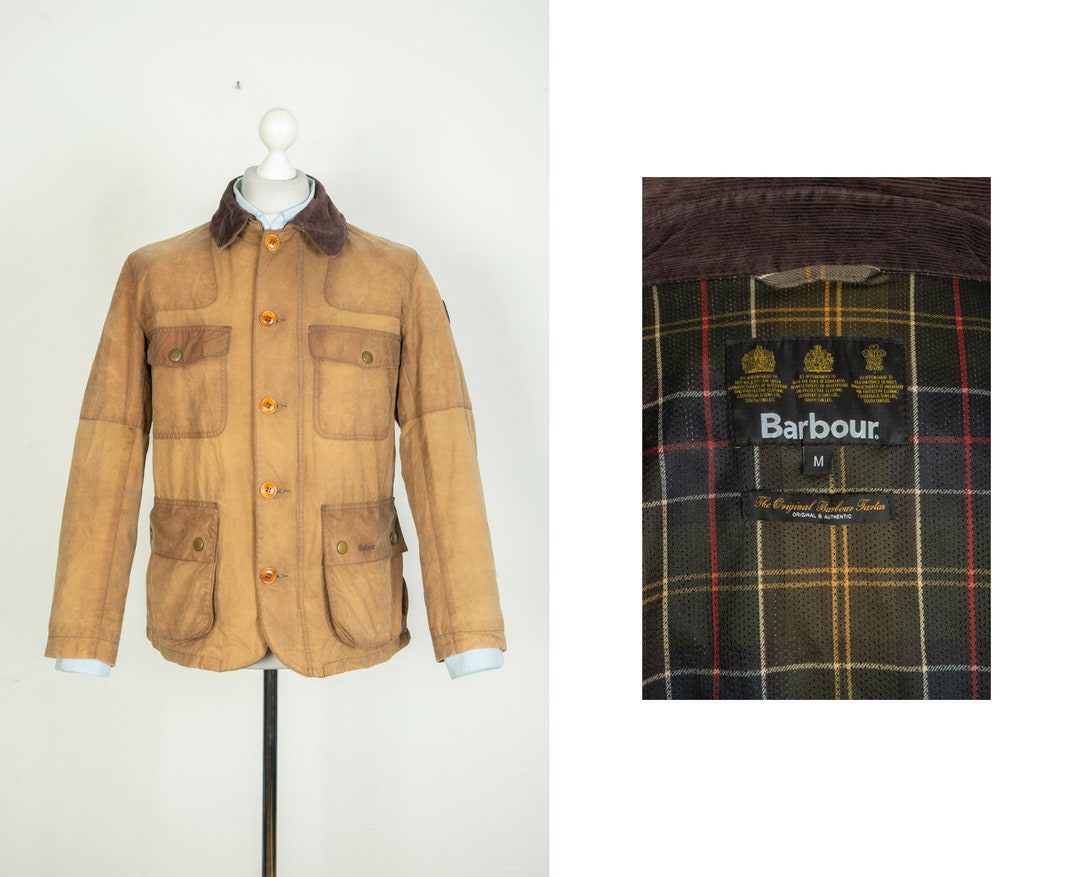 Mens Barbour Hacking Blazer Wax Cotton Brown Jacket Size M - Etsy
