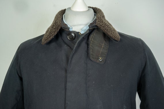 Herren Barbour Arding Classic Tartan Marineblaue Wachsjacke GroBe S Etsy