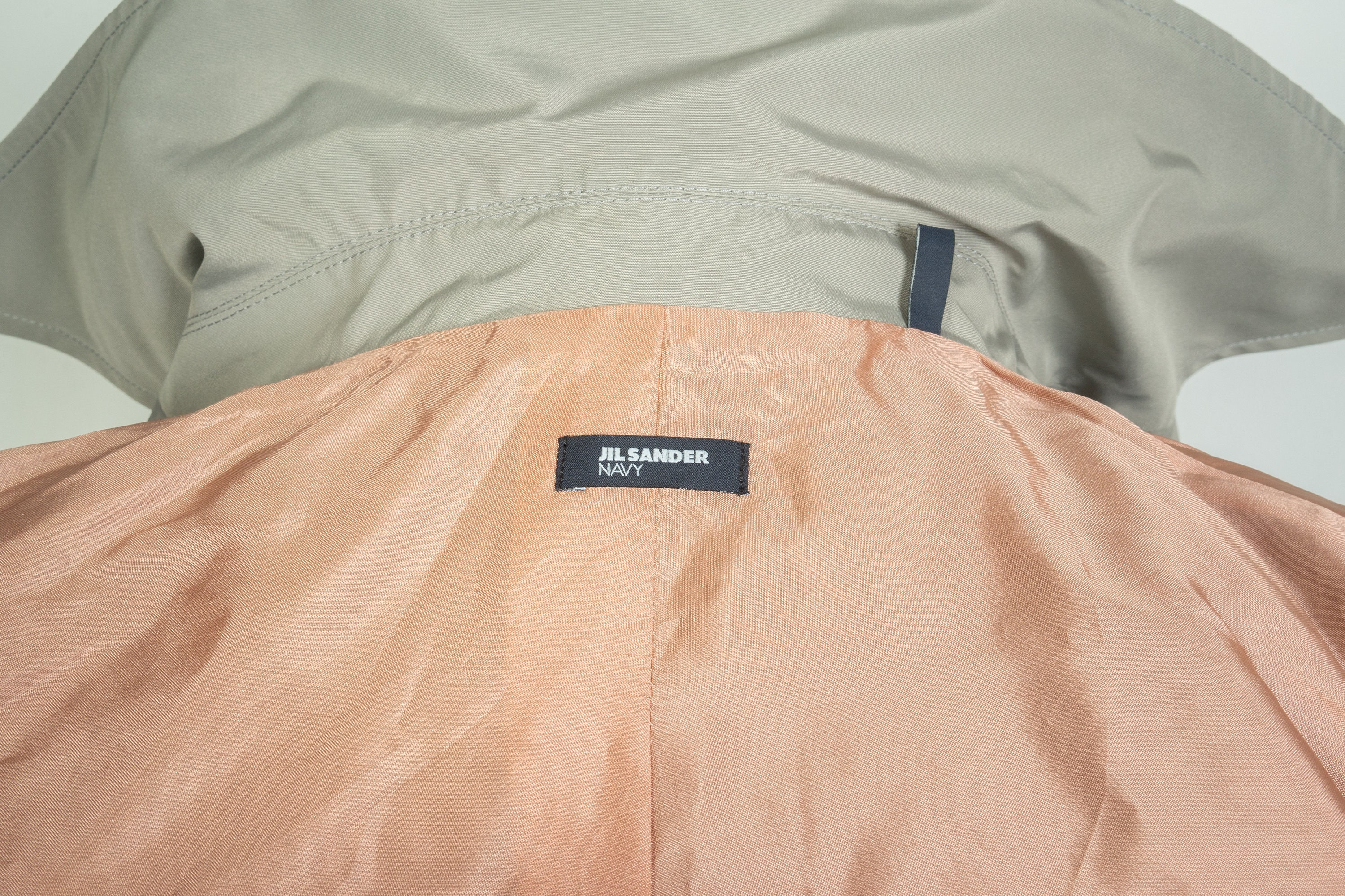 Ladies Jil Sander Navy Gray Trench Coat Size 36 M - Etsy