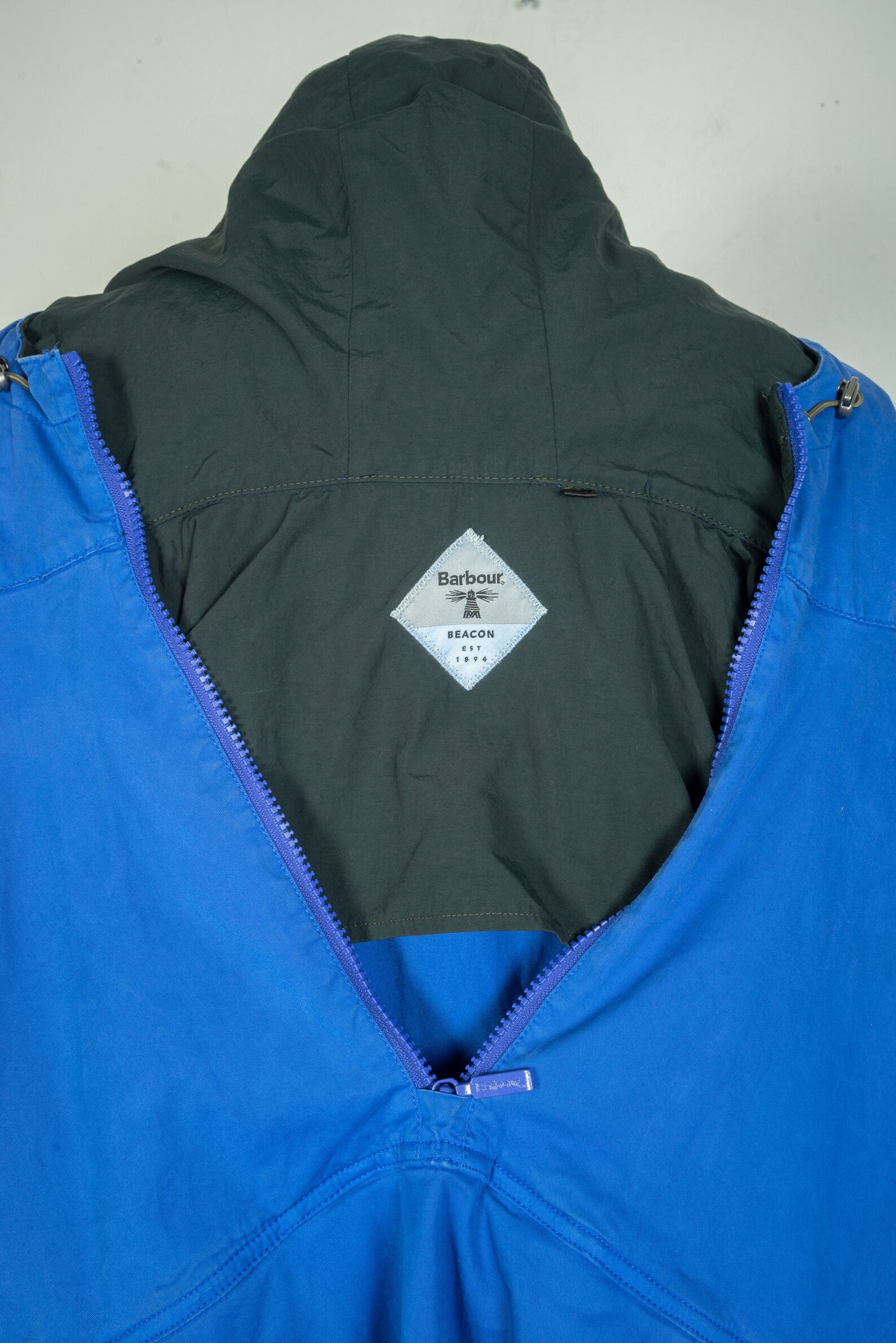 Men's Barbour Beacon Blue Field Hooded Bomber Anorac Jacket Size XXL - Etsy