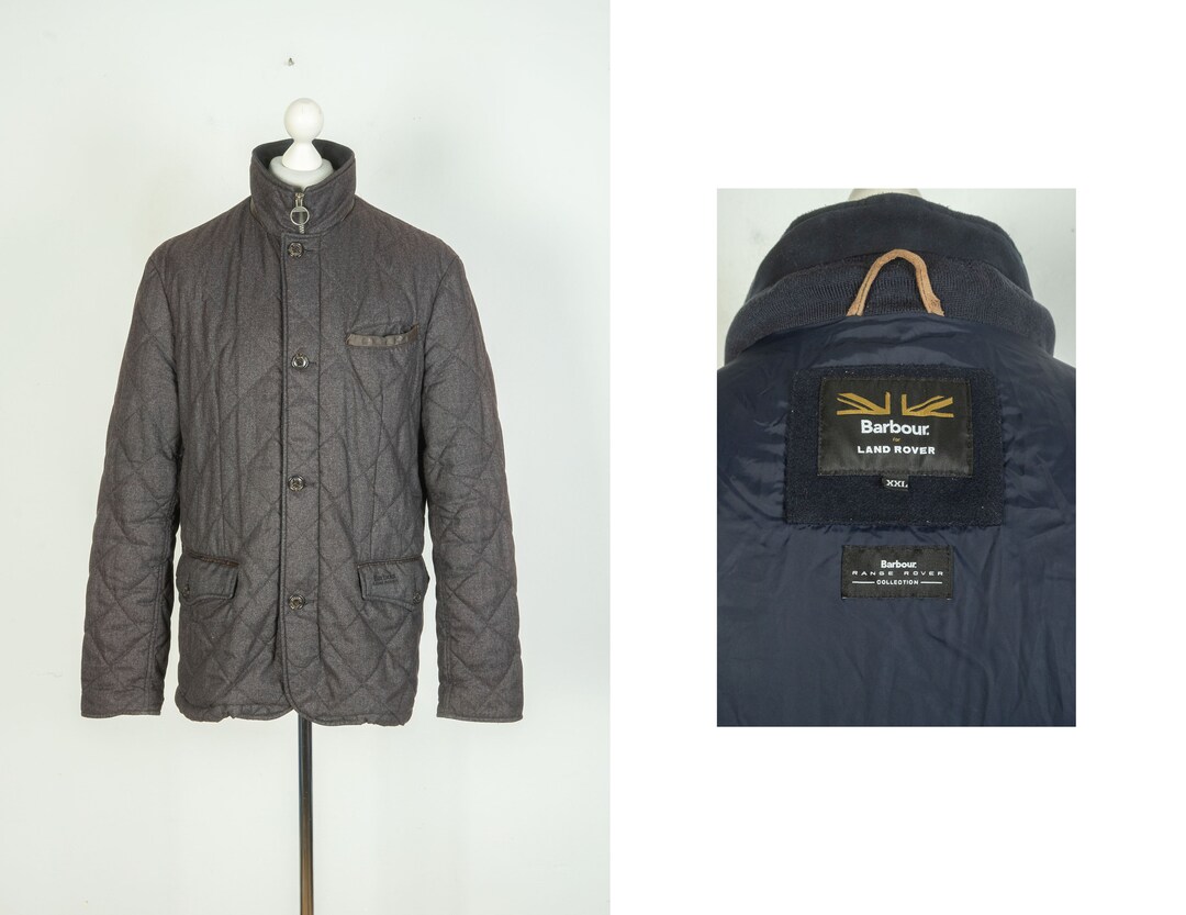 Men's Barbour Filey Land Rover Quilted Gray Jacket Size XXL - Etsy